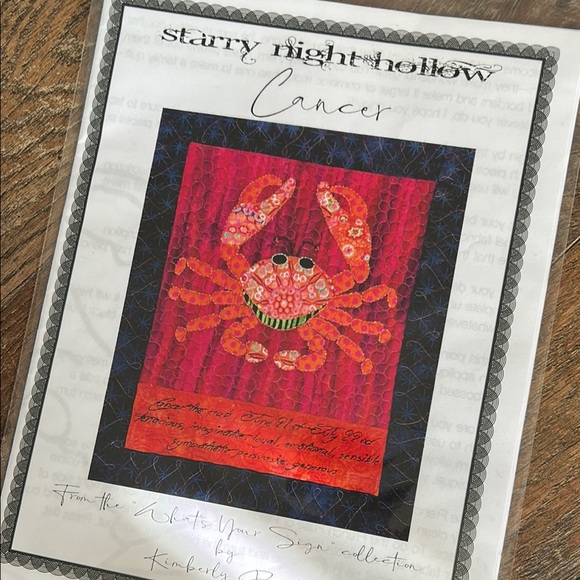 Other | Starry Night Hollow Cancer Quilt Pattern | Poshmark